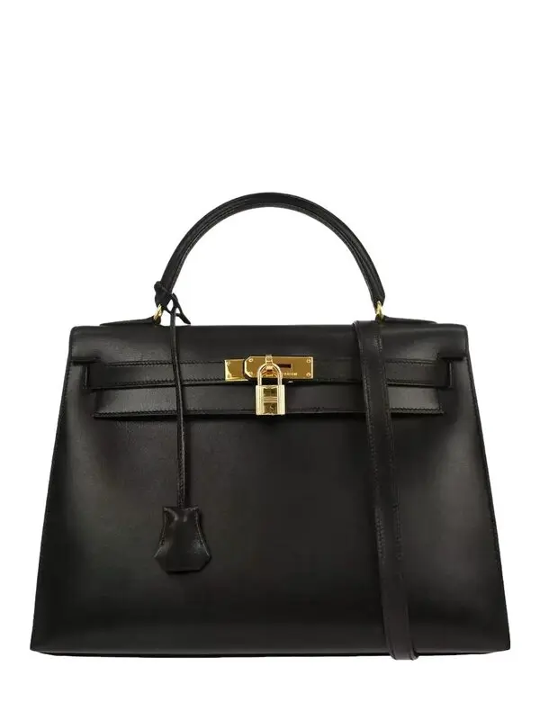 Hermès 1971 Kelly 32 Sellier Handbag - Black