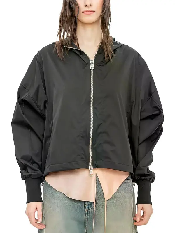Andrea Ya'aqov Oversized Hooded Jacket - Black