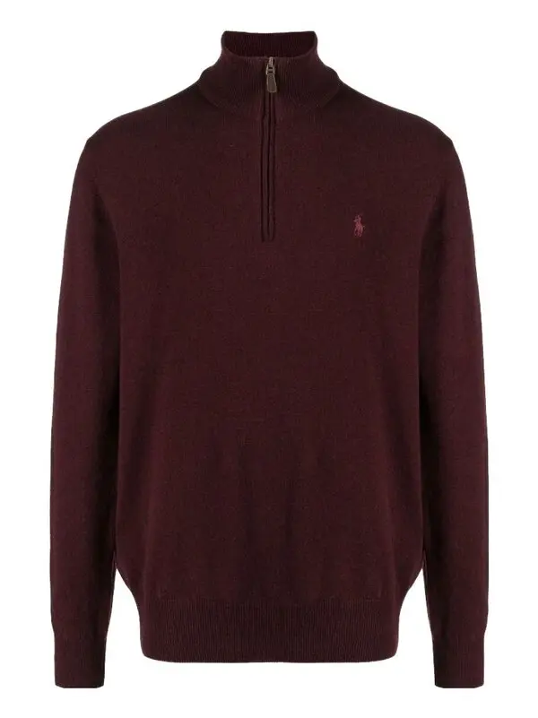 Polo Ralph Lauren Knitted Jumper With Embroidered Pony - Black