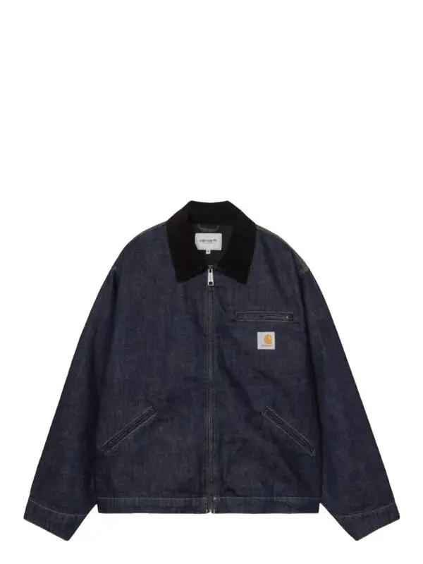 Carhartt Work In Progress Zip-up Denim Jacket - Blue/black