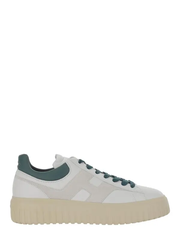 Hogan Side H Patch Sneakers - Nude