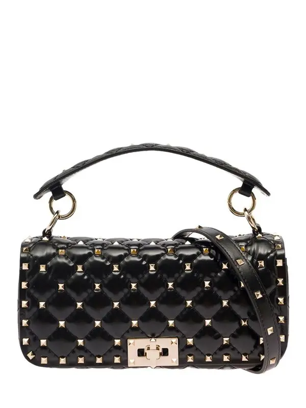 Valentino Garavani Rockstud Quilted Tote Bag - Black