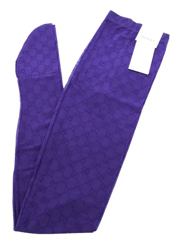 Gucci All-over Gg Print Stretch Tights - Blue