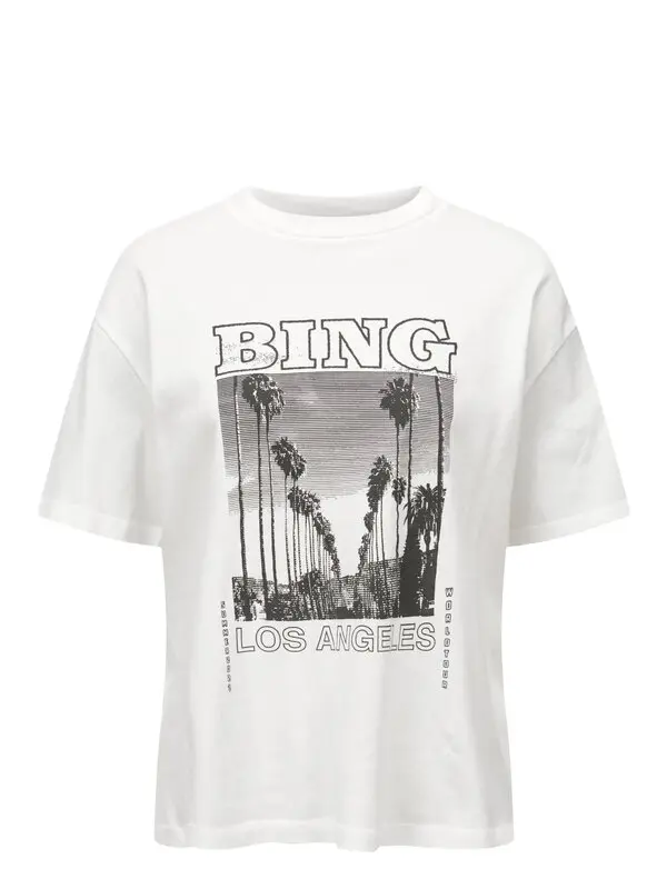 ANINE BING Graphic Print T-shirt - White