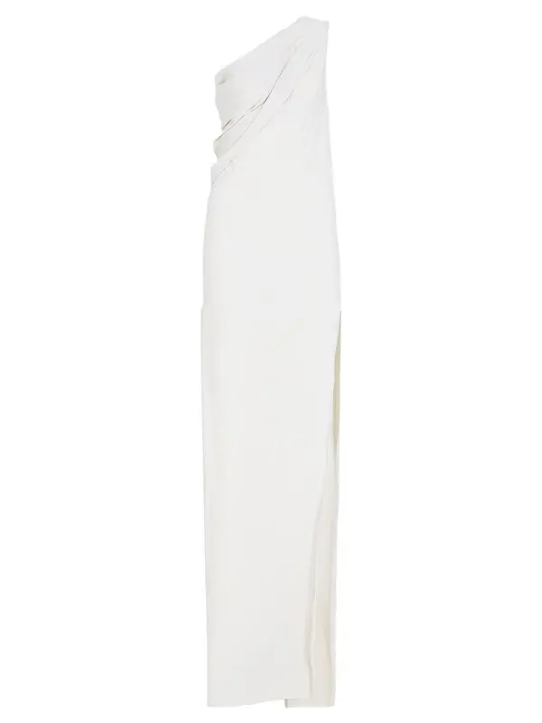 Rick Owens One-shoulder Athena Arrowhead Dress - White
