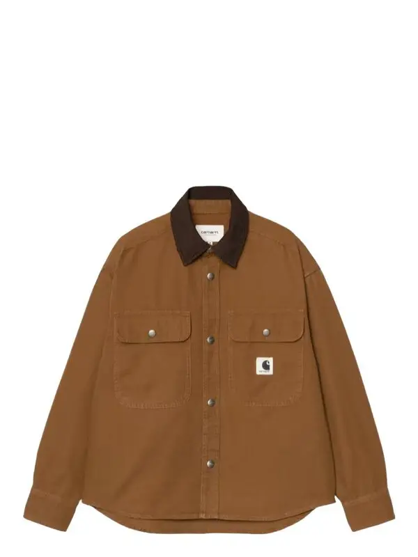 Carhartt Work In Progress Prescott Corduroy-collar Jacket - Brown