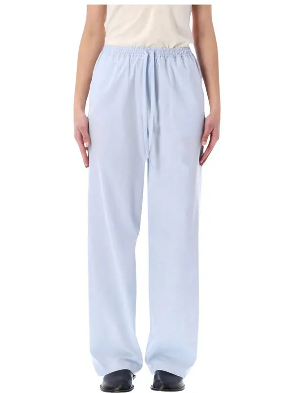 Loulou De Saison Sero Cotton Poplin Trousers - Blue