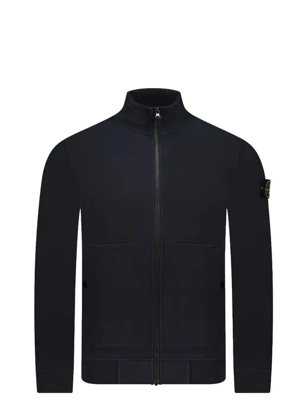Stone Island Compass-motif Zip-up Jacket - Blue