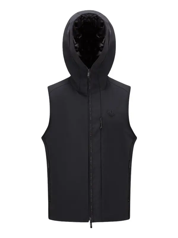Moncler Allier Hooded Down Gilet - Black