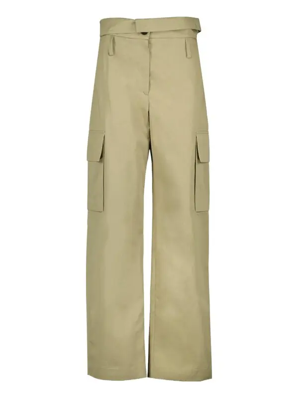 IRO PARIS High-waisted Wide-leg Cargo Pants - Nude