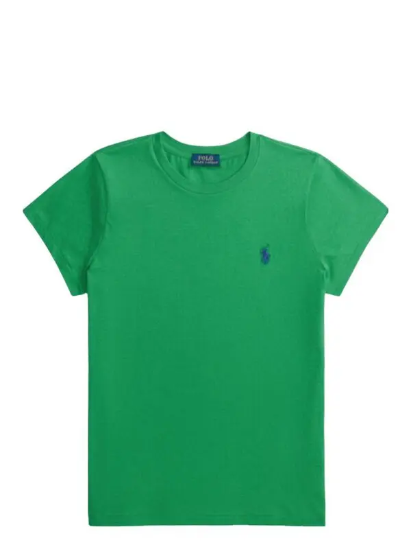 Ralph Lauren Slim Fit Knit T-shirt With Logo - Green