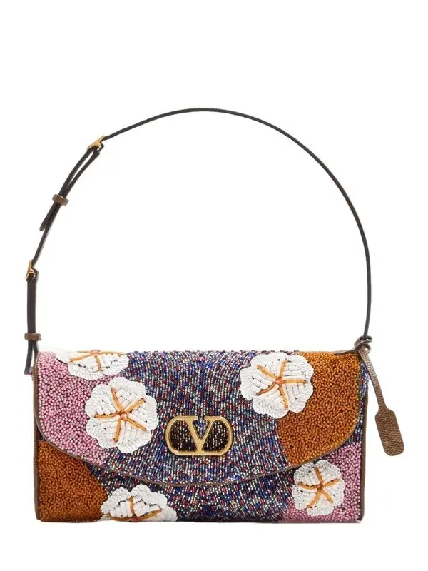 Valentino Garavani Devain Small Embroidered Shoulder Bag - Multicolor
