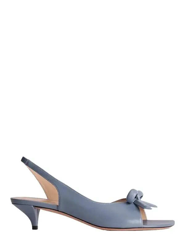 Dior Bow-detail High-heeled Slingback Sandals - Denim Blue