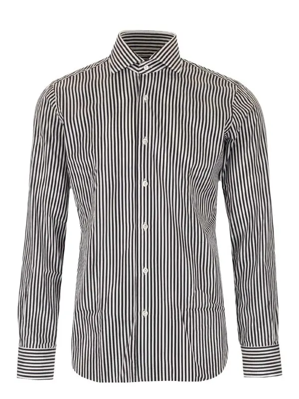 BARBA NAPOLI Long-sleeved Shirt - Grey