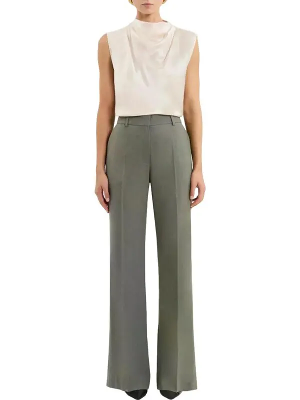 Rebecca Vallance Montague Cowl Neck Sleeveless Top - Neutrals