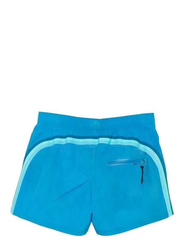 Sundek Logo Patch Swim Shorts - Blue