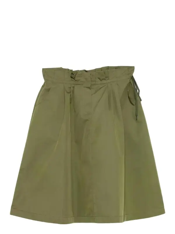 Dice Kayek Cotton Gathered Midi Skirt - Green