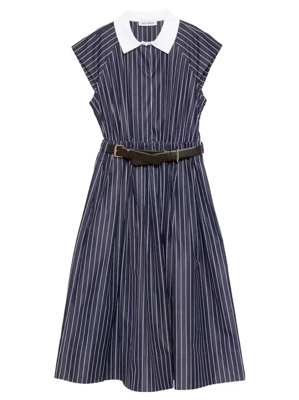Dice Kayek Belted Midi Dress - Blue