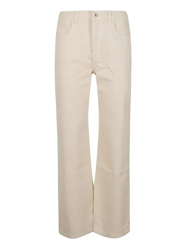 Patrizia Pepe High-waisted Straight-leg Jeans - Nude