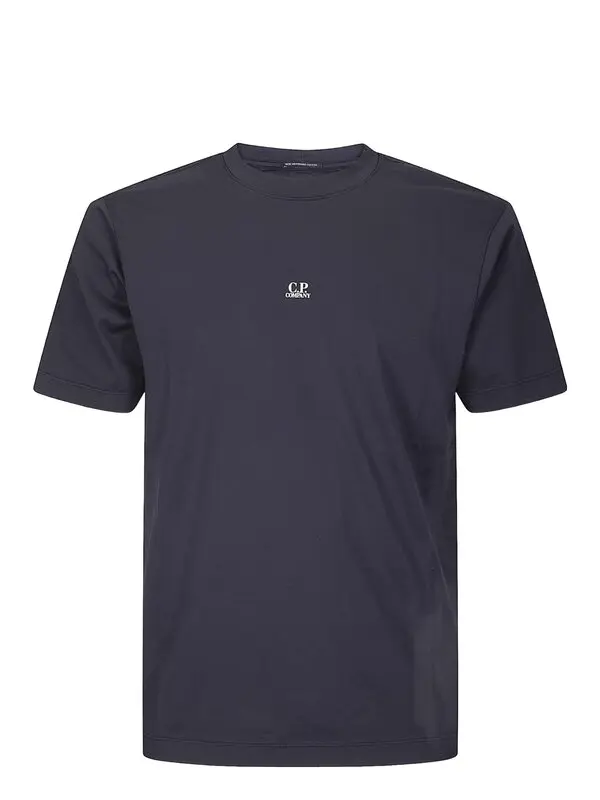 C.P. COMPANY Logo Mercerized Jersey T-shirt - Black