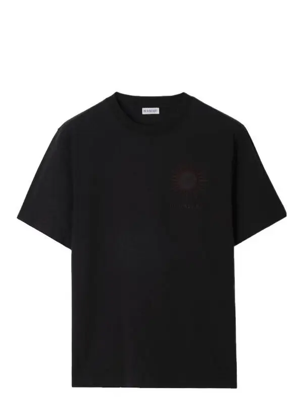 Burberry Sun Cotton T-shirt - Black