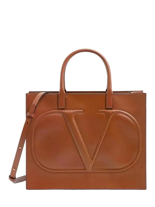 Valentino Garavani Vlogo Walk Shopping Bag - Brown