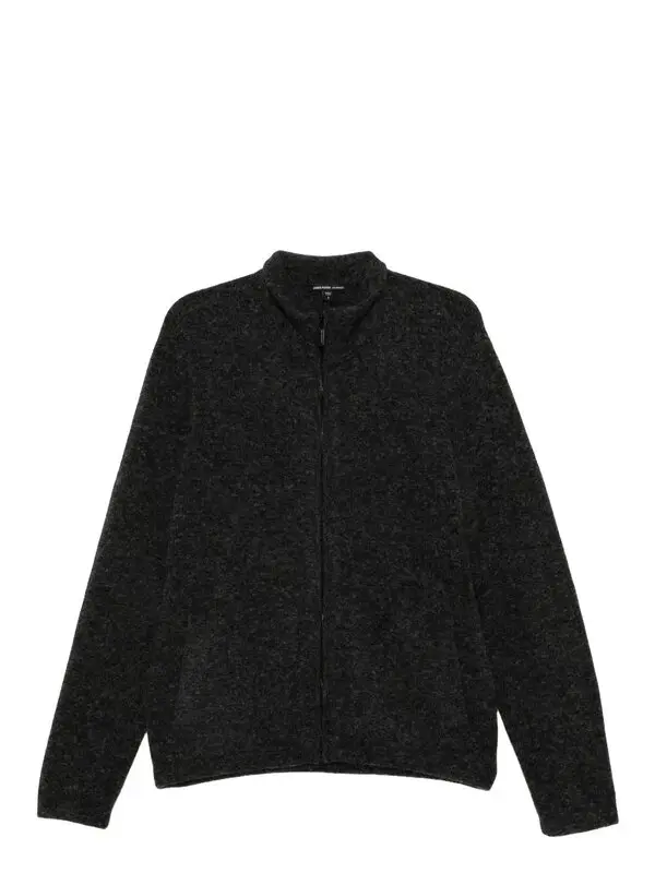 JAMES PERSE High-neck Long-sleeve Cardigan - Grey