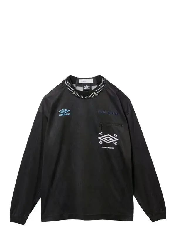 Toga X Umbro Geometric Pattern Long-sleeve T-shirt - Black
