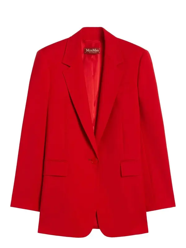 Max Mara Single-breasted Blazer - Red