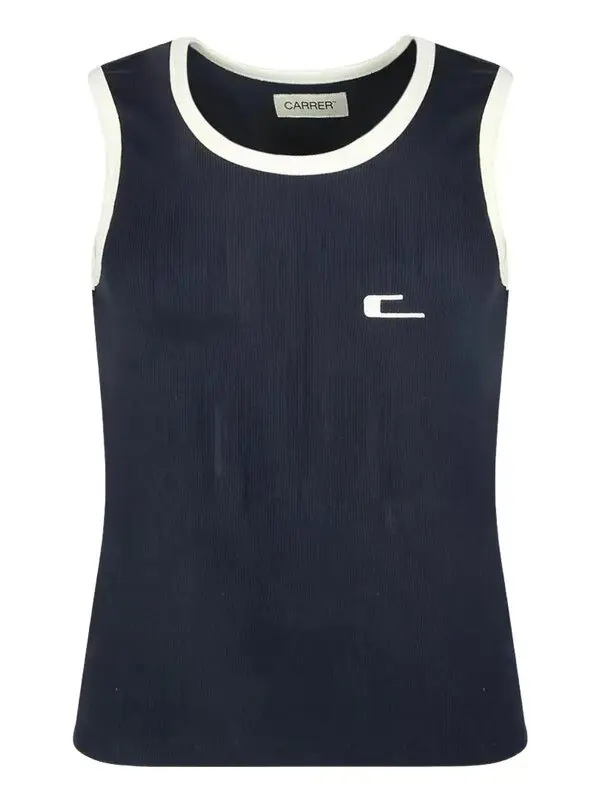 CARRER Embroidered Logo Vest - Blue