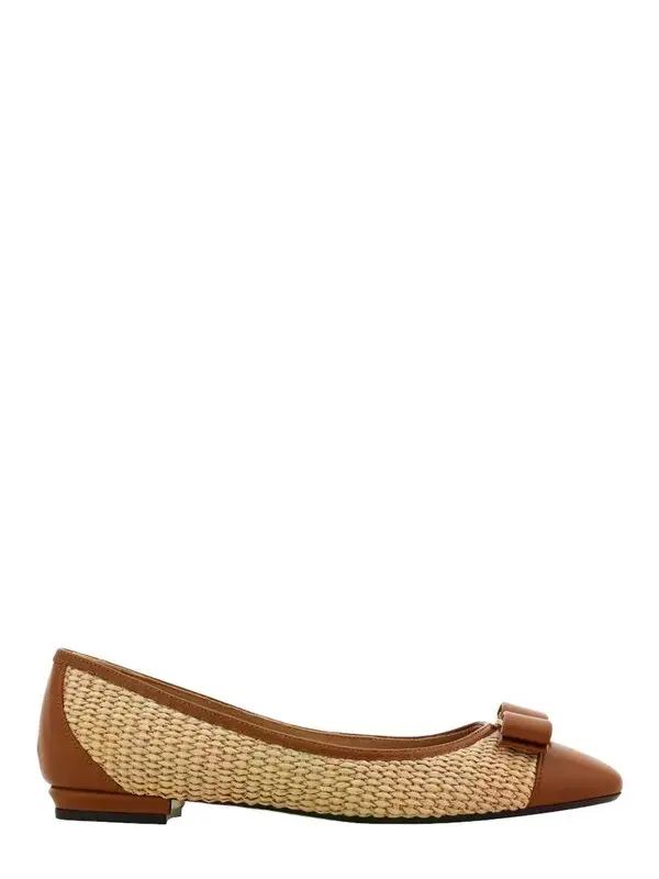 FERRAGAMO Vara Ballet Flats - Brown
