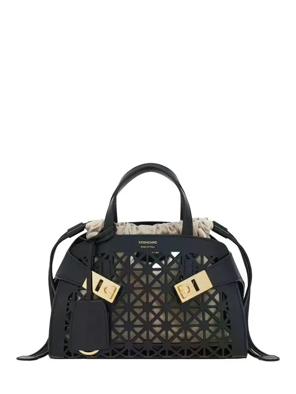 FERRAGAMO Hug Mini Handbag - Black