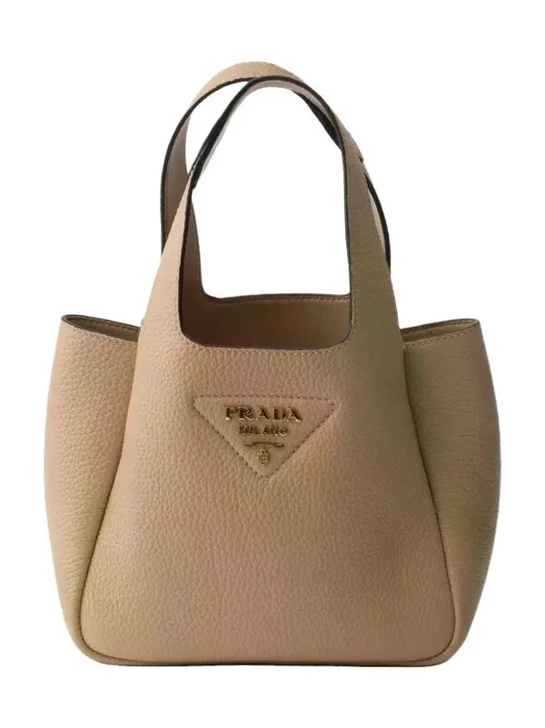 Prada Mini Leather Handbag - Neutrals