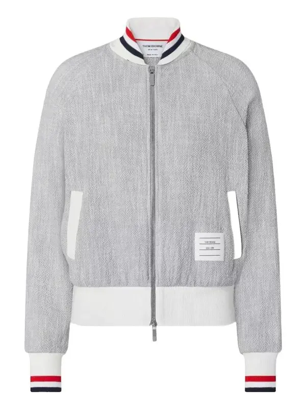 Thom Browne Zip-up Bomber Jacket - Grey