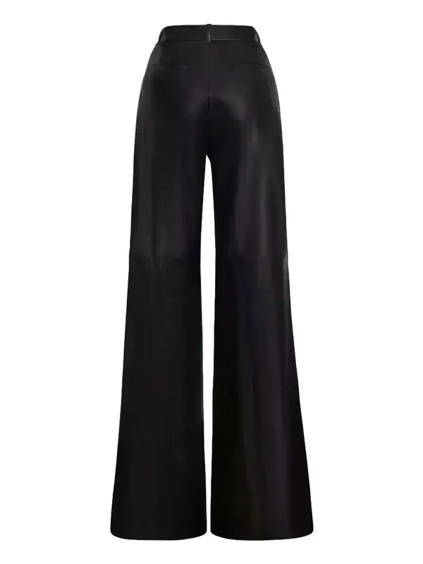 Adam Lippes Riz Leather Trousers - Black