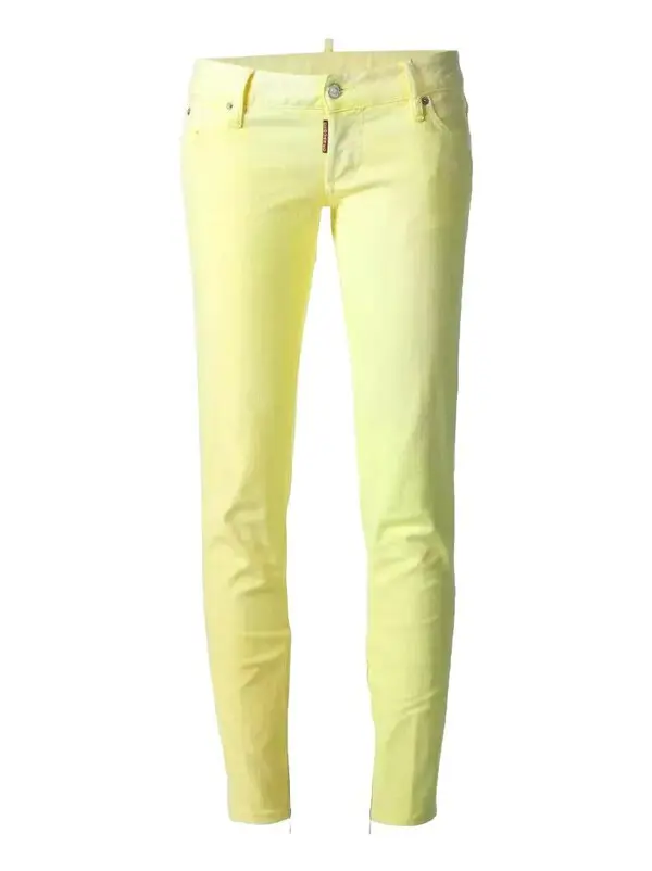 Dsquared2 Zip-detail Skinny Jeans - Yellow