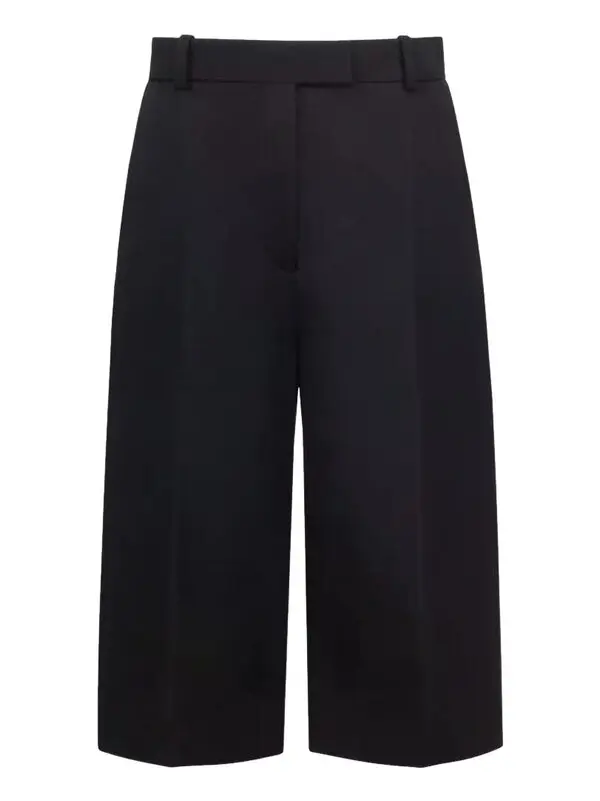 THE ARKOW Kira Pressed-crease Wide Leg Trousers - Black