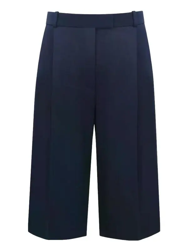 THE ARKOW Cleo Pressed-crease Shorts - Blue