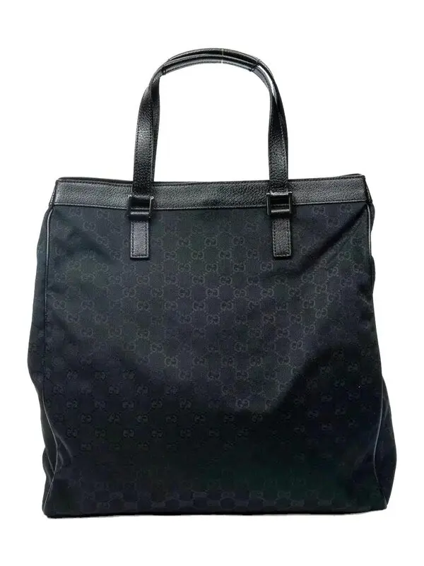 Gucci Gg Pattern Tote Bag - Black