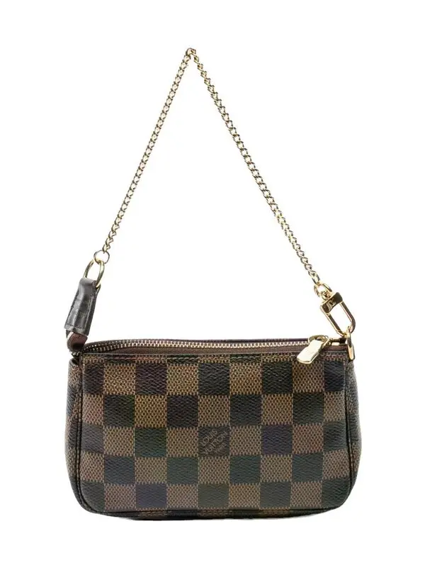 LOUIS VUITTON Chain Clutch Bag - Brown