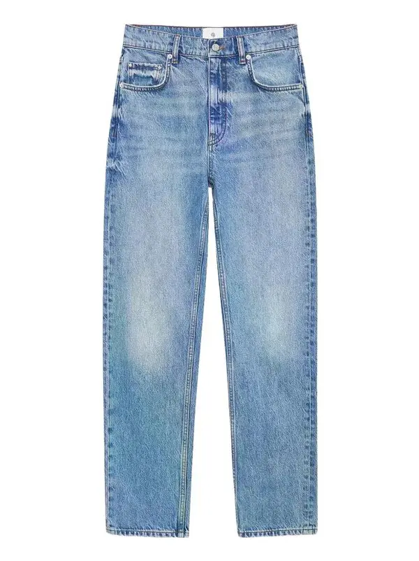ANINE BING Kate Straight-leg Jeans - Blue