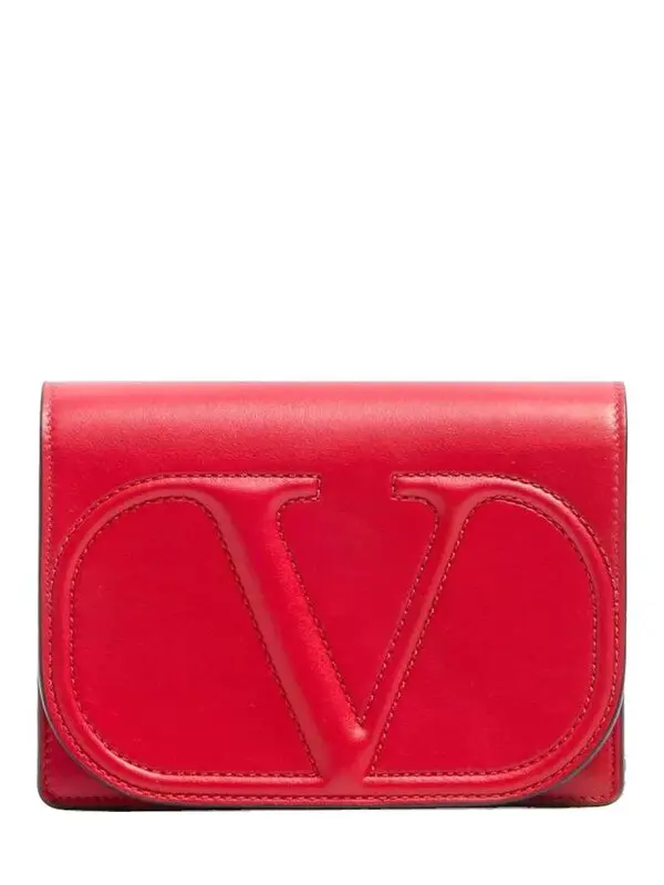 Valentino Garavani Vlogo Walk Pouch With Chain - Red