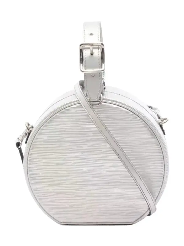 LOUIS VUITTON Petite Boîte Chapeau Epi Leather Tote Bag - Silver
