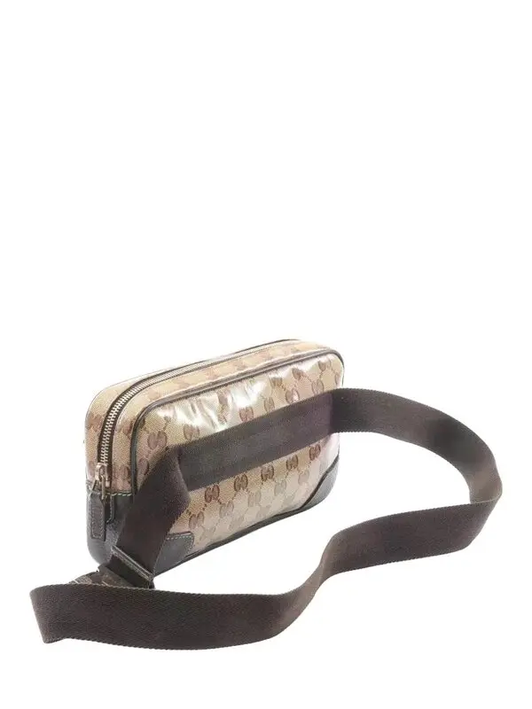 Gucci Gg Crystal Crossbody Bag - Brown