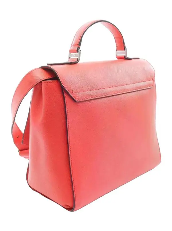Mcm Leather Shoulder Bag - Orange
