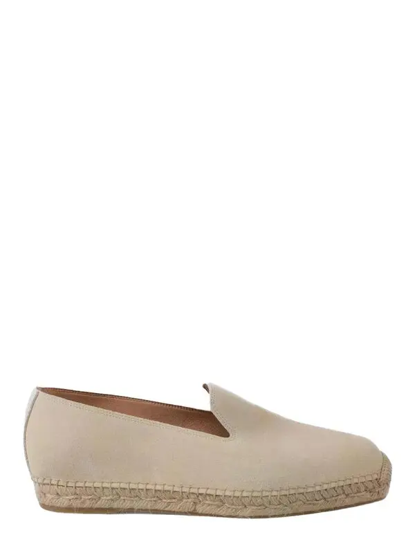 LES HÉRITIERS Suede Espadrilles - Neutrals