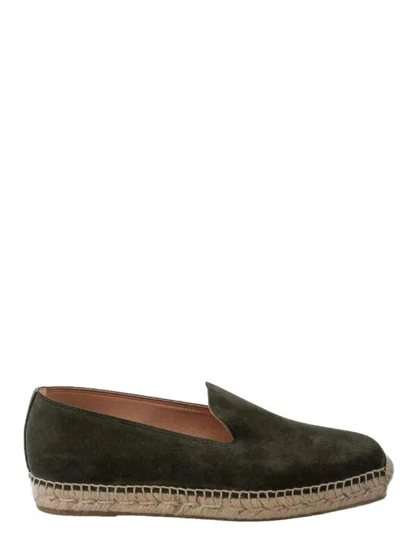 LES HÉRITIERS Futerades Suede Espadrilles - Green
