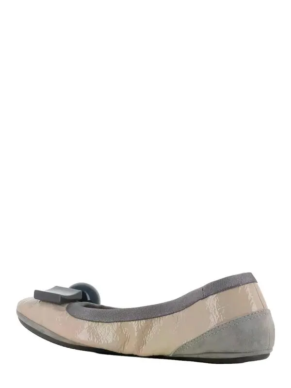 DOVE NUOTANO GLI SQUALI Geometric Ballet Flats - Neutrals