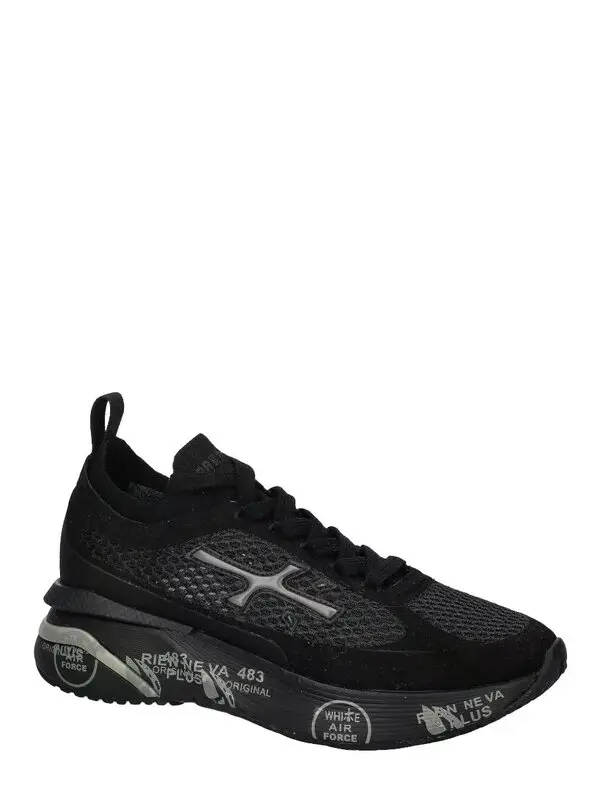 Premiata Moerun Mesh-panel Sneakers - Black