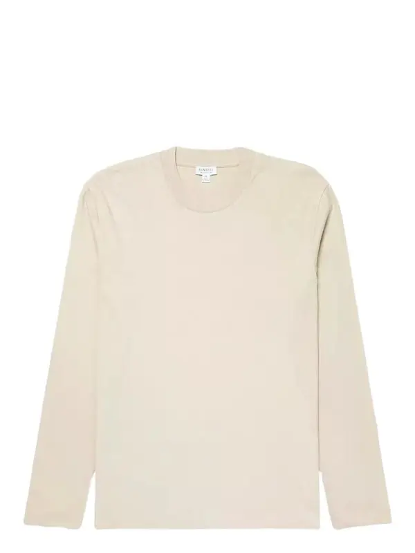 Sunspel Riviera Long-sleeve Cotton T-shirt - Neutrals